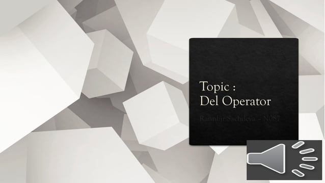 calculus presentation about DEL OPERATOR.pptx