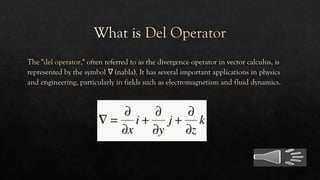 calculus presentation about DEL OPERATOR.pptx