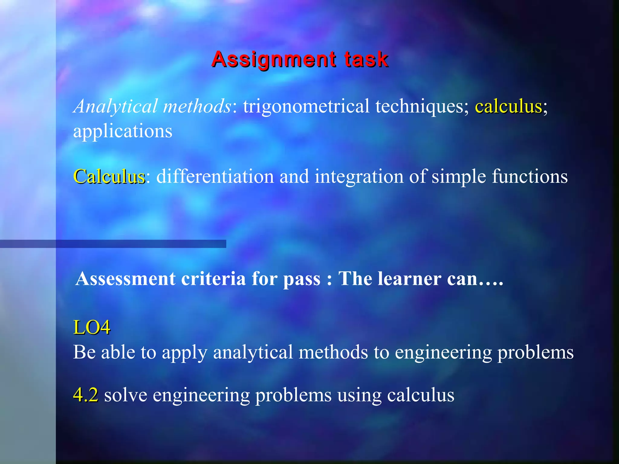 Calculus concrete and decibel calculation | PPT