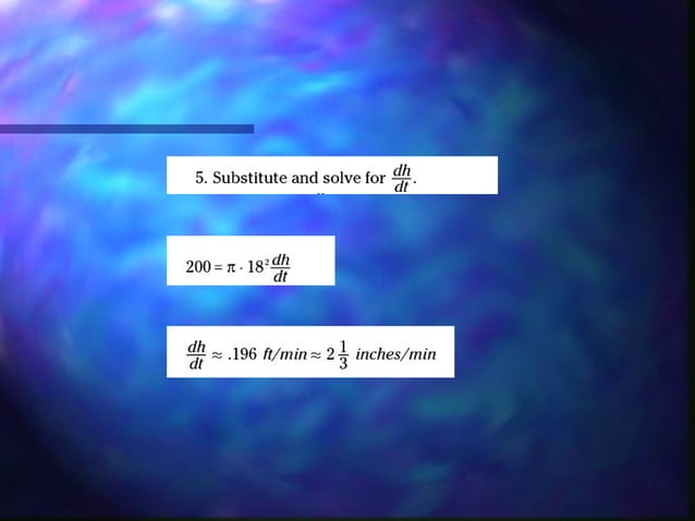 Calculus concrete and decibel calculation | PPT