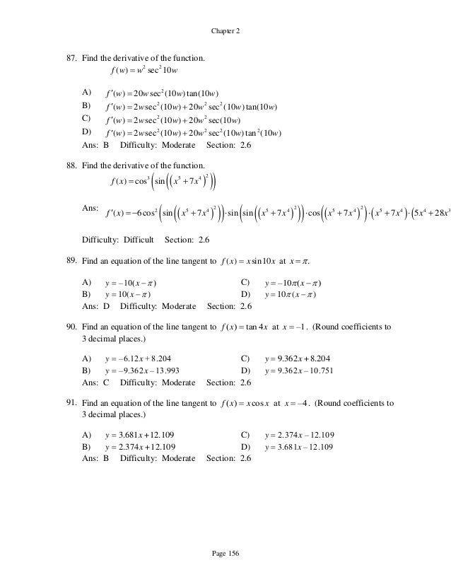Calculus Early Transcendental Functions 4th Edition Smith Test Bank
