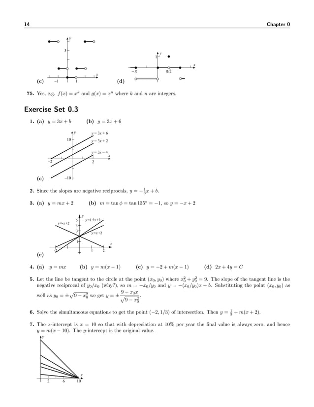 Calculus Early Transcendentals 10th Edition Anton Solutions Manual | PDF