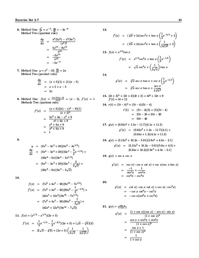 Calculus For The Life Sciences 1st Edition Greenwell Solutions Manual
