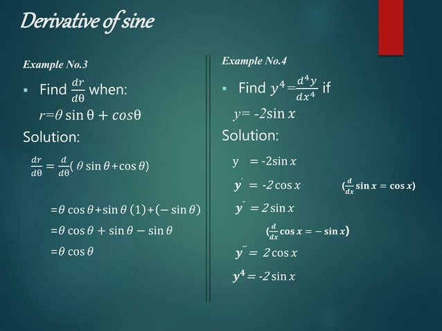 Derivative of Sine | PPTX