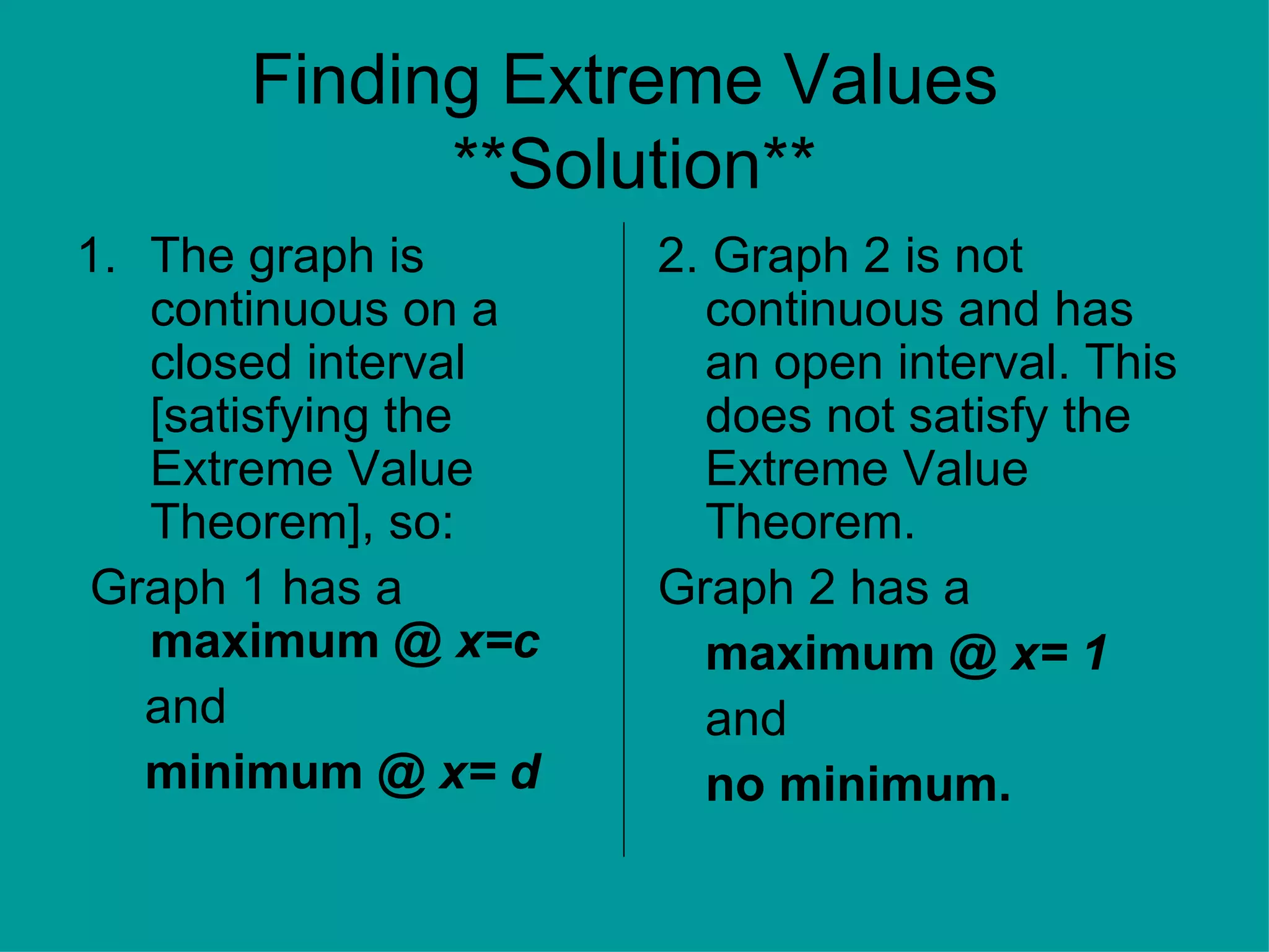 Calculus Sections 4.1 and 4.3 | PPT