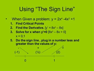 Calculus Sections 4.1 and 4.3 | PPT