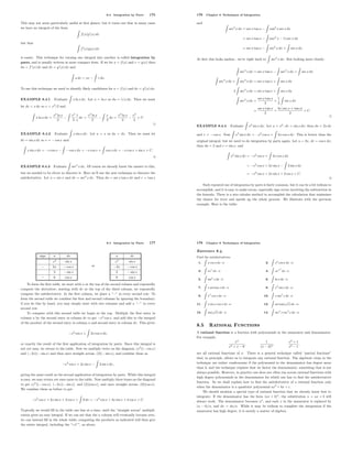 Comprehensive Techniques of Integration in Calculus: Substitution and ...