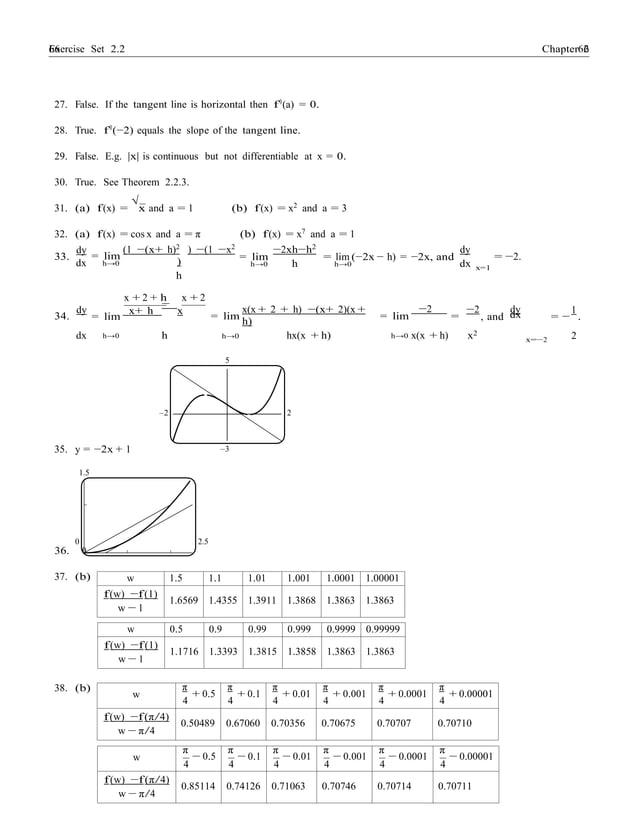 Calculus 10th edition anton solutions manual | PDF | Physics | Science