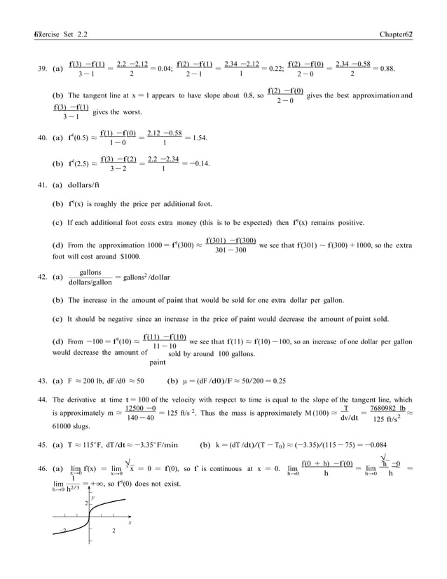 Calculus 10th edition anton solutions manual | PDF | Physics | Science