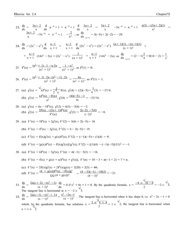 Calculus 10th edition anton solutions manual | PDF | Physics | Science