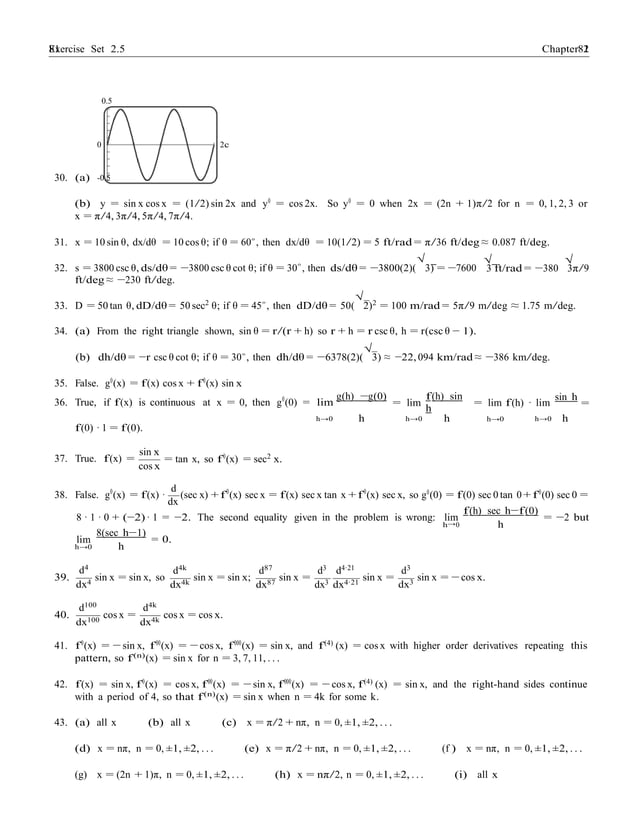 Calculus 10th edition anton solutions manual | PDF | Physics | Science