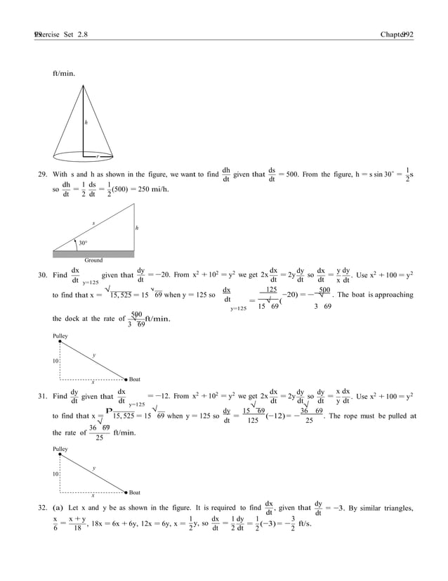 Calculus 10th edition anton solutions manual | PDF | Physics | Science