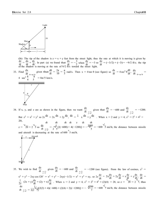 Calculus 10th edition anton solutions manual | PDF | Physics | Science