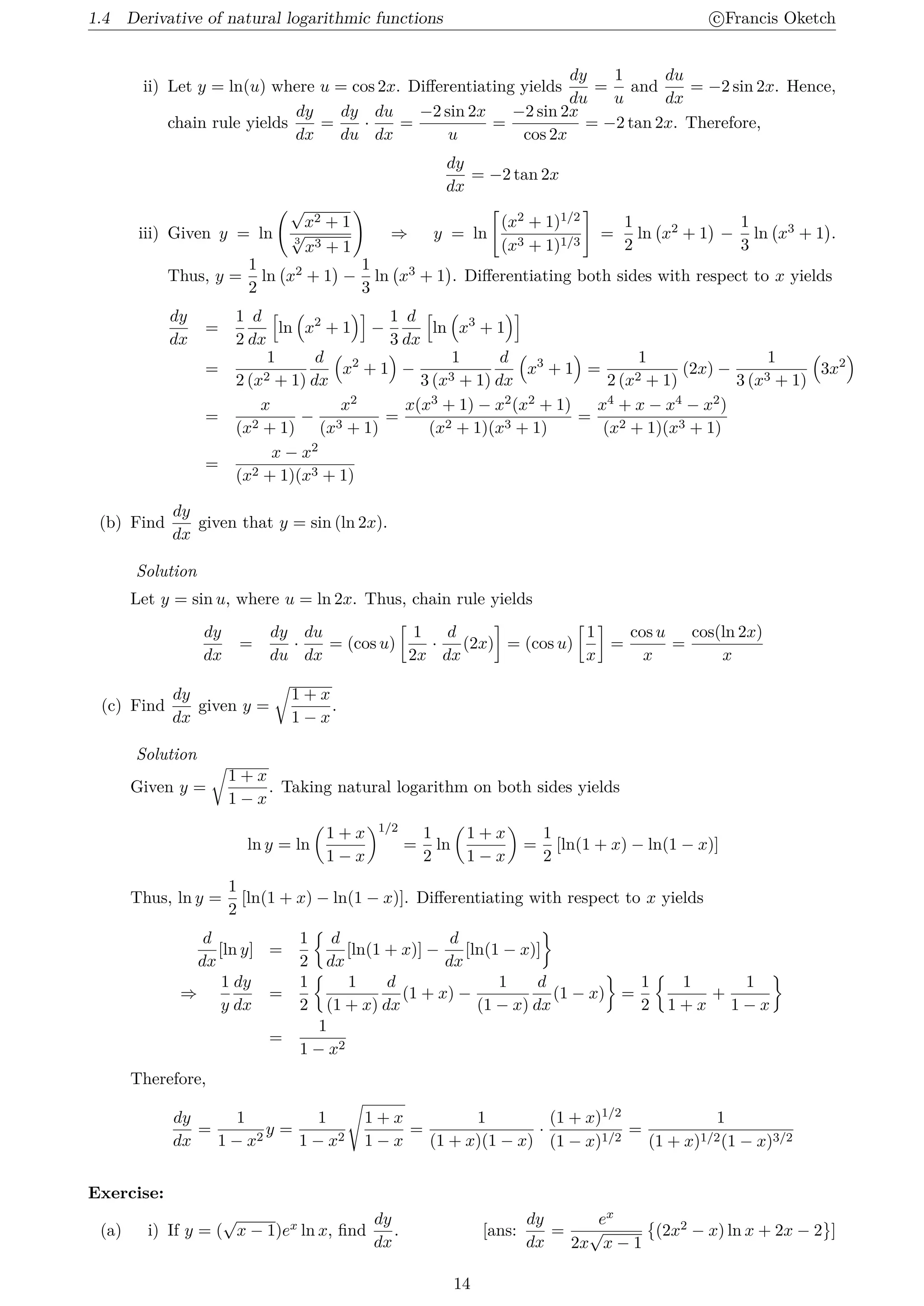 Differential Calculus | PDF