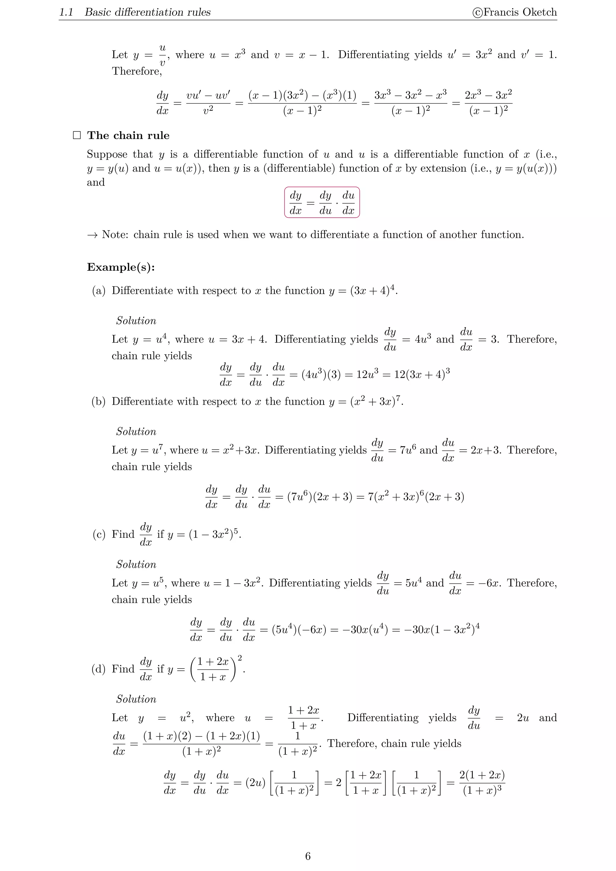 Differential Calculus | PDF