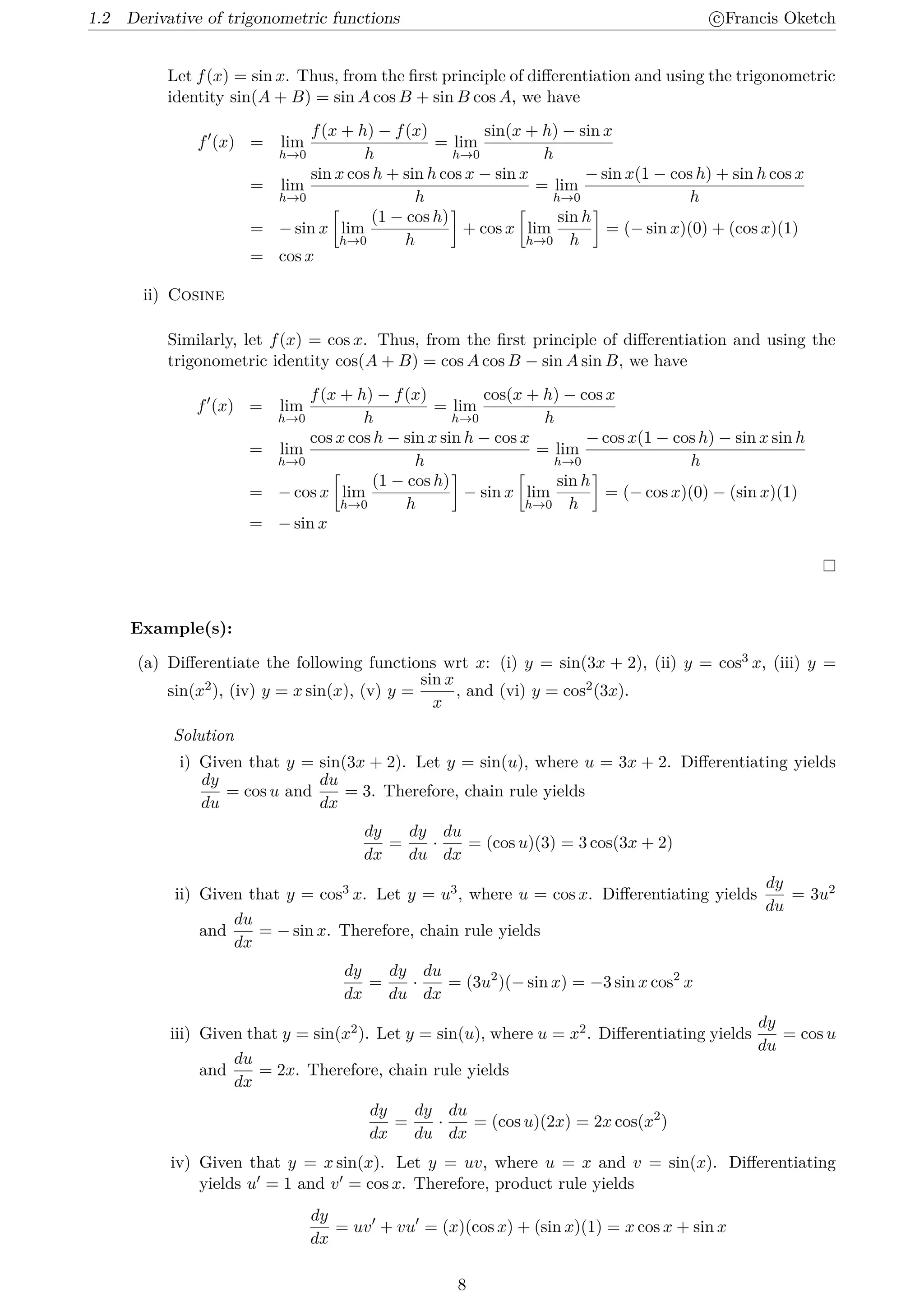 Differential Calculus | PDF