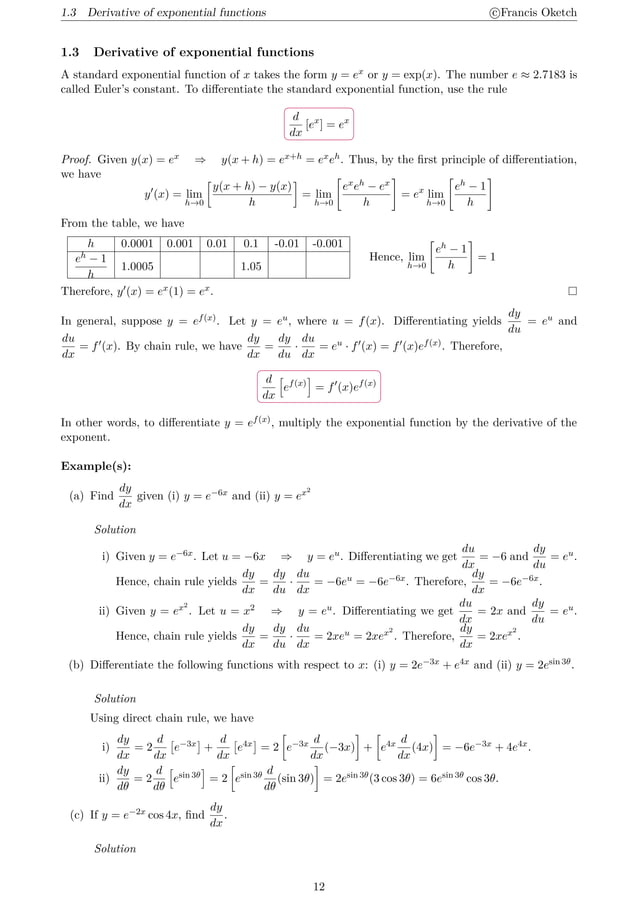 Differential Calculus Pdf