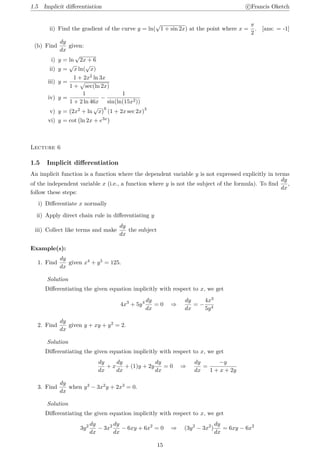 Differential Calculus | PDF