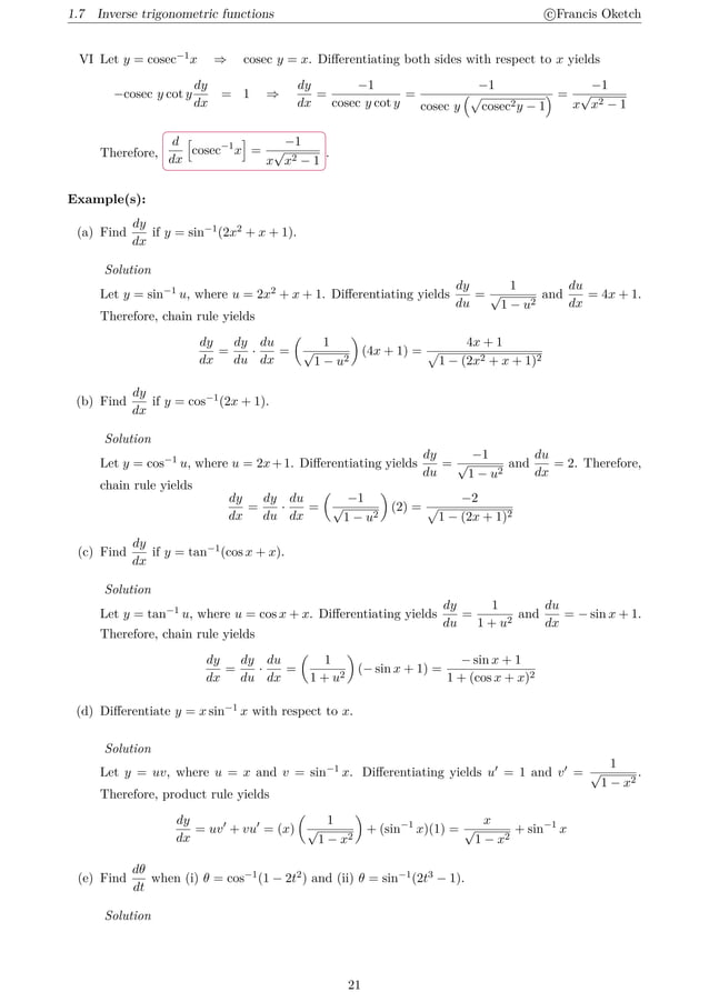Differential Calculus | PDF