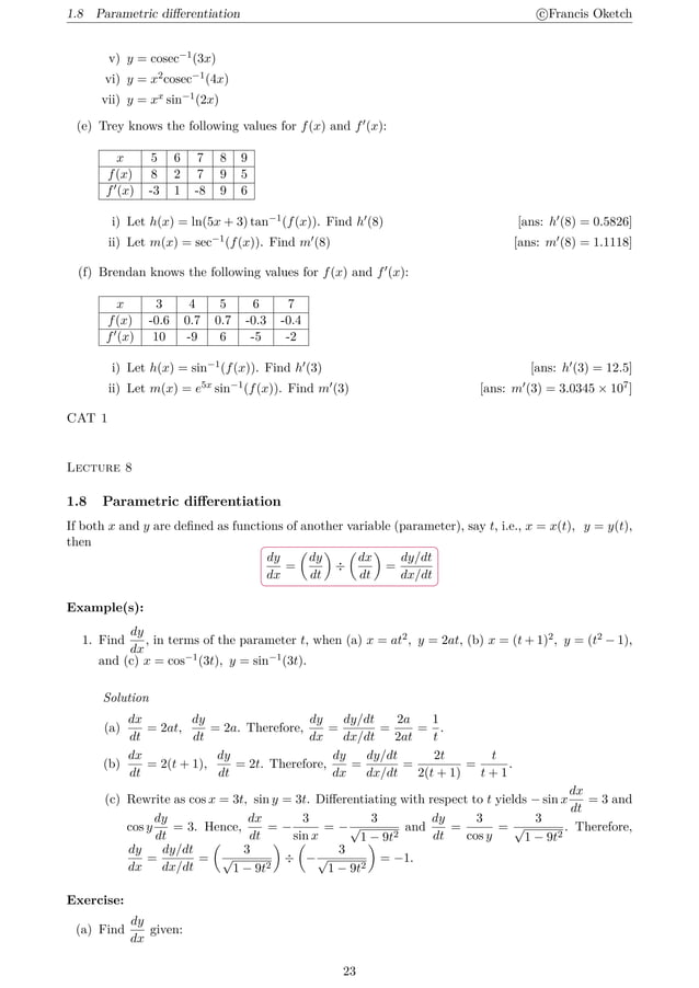 Differential Calculus | PDF