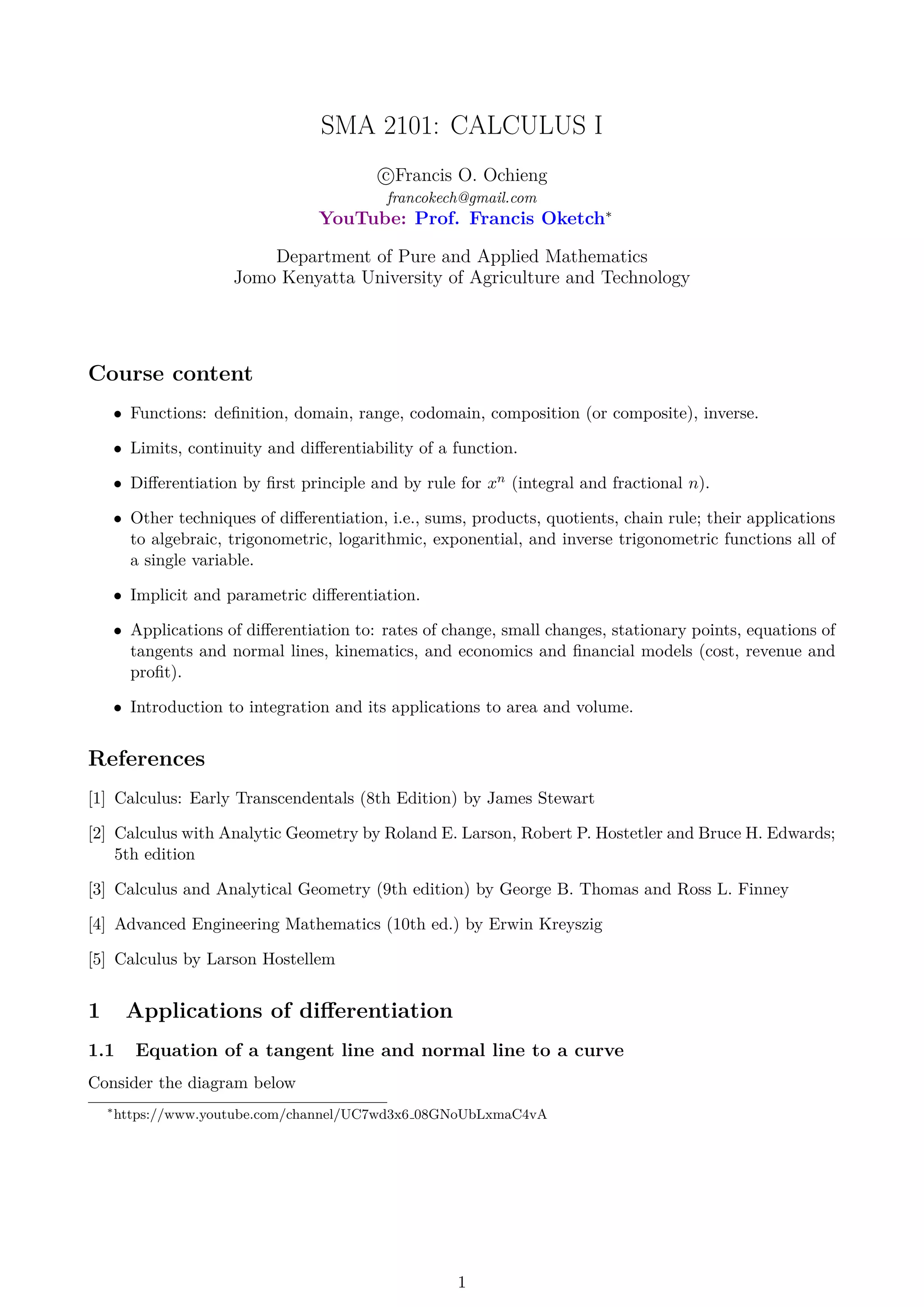 Applications of Differential Calculus in real life | PDF