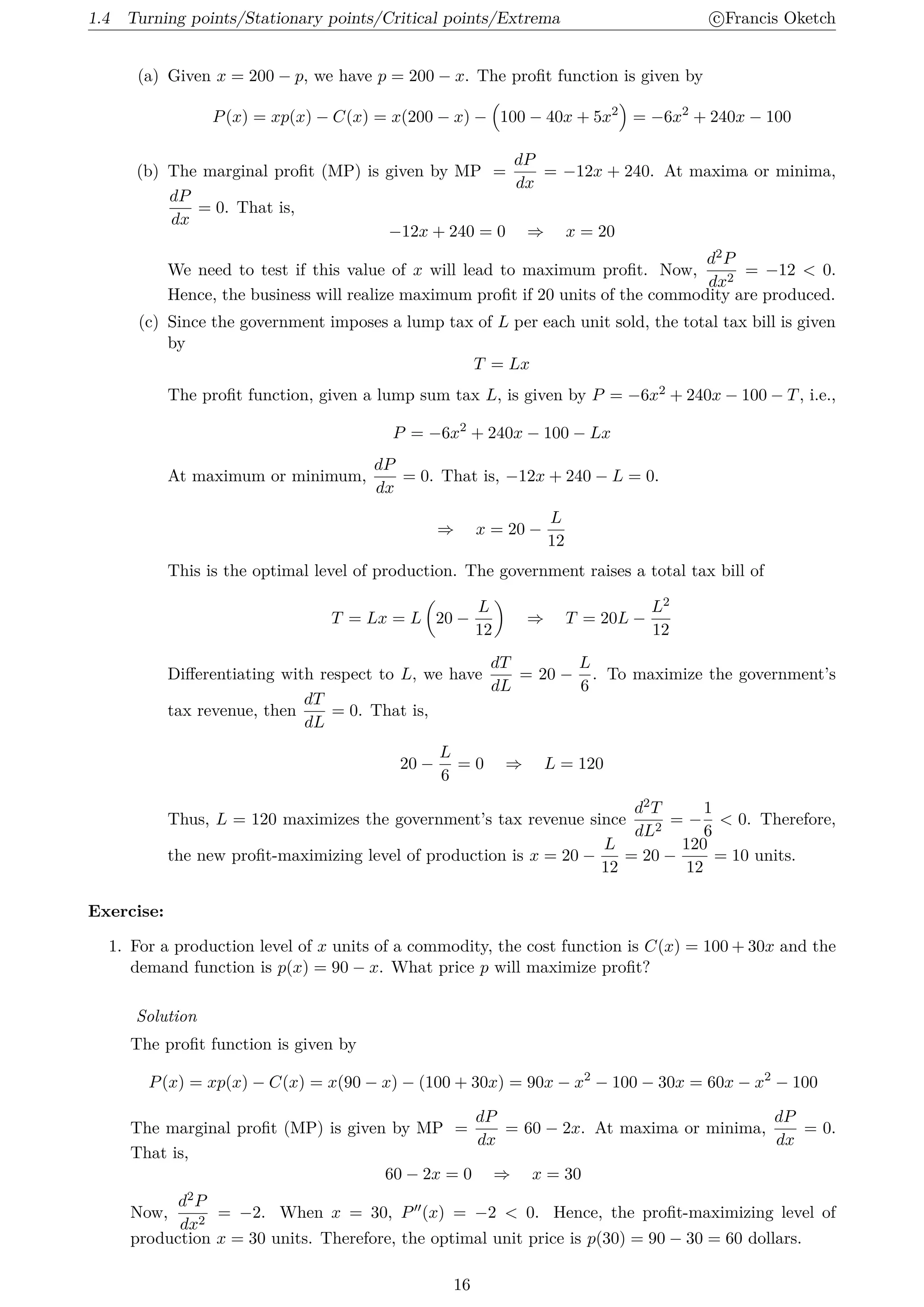 Applications of Differential Calculus in real life | PDF