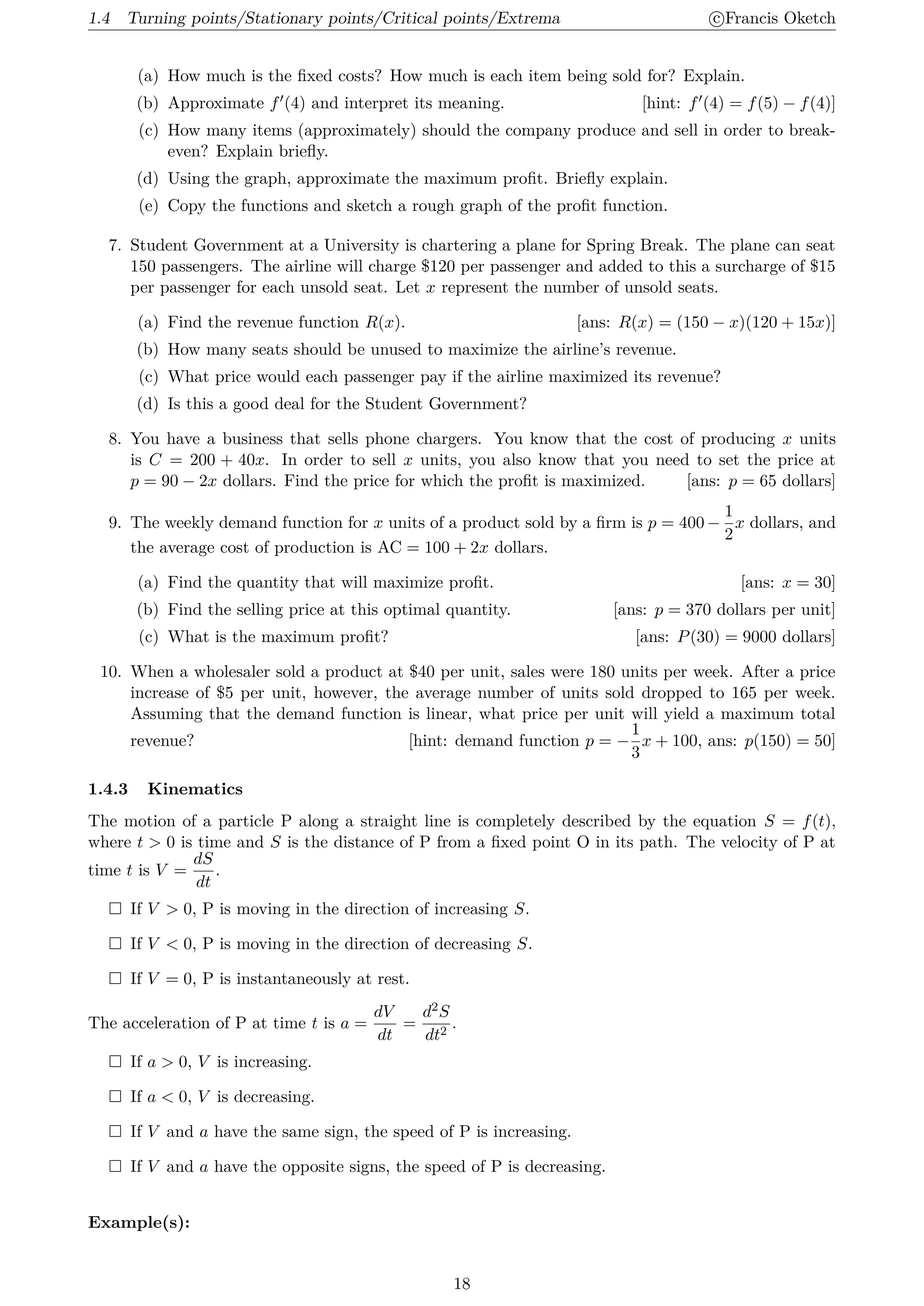 Applications of Differential Calculus in real life | PDF