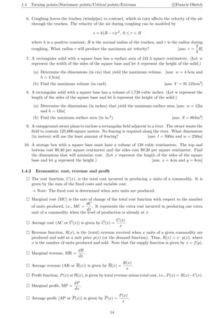 Applications of Differential Calculus in real life | PDF