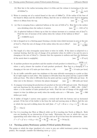 Applications of Differential Calculus in real life | PDF