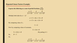 Integration by Parts & by Partial Fractions | PPTX