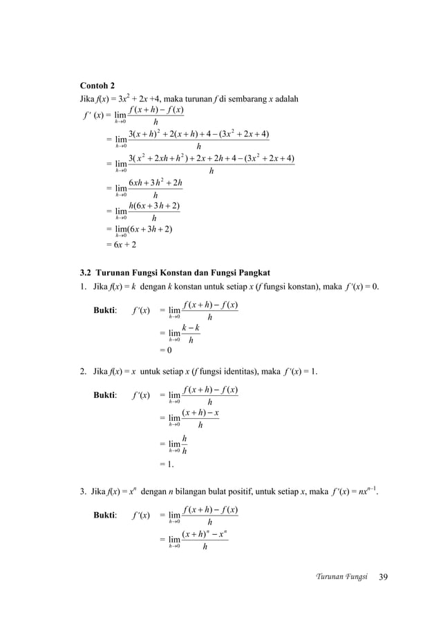 kalkulus dasar | PDF