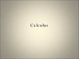 Calculus | PPT