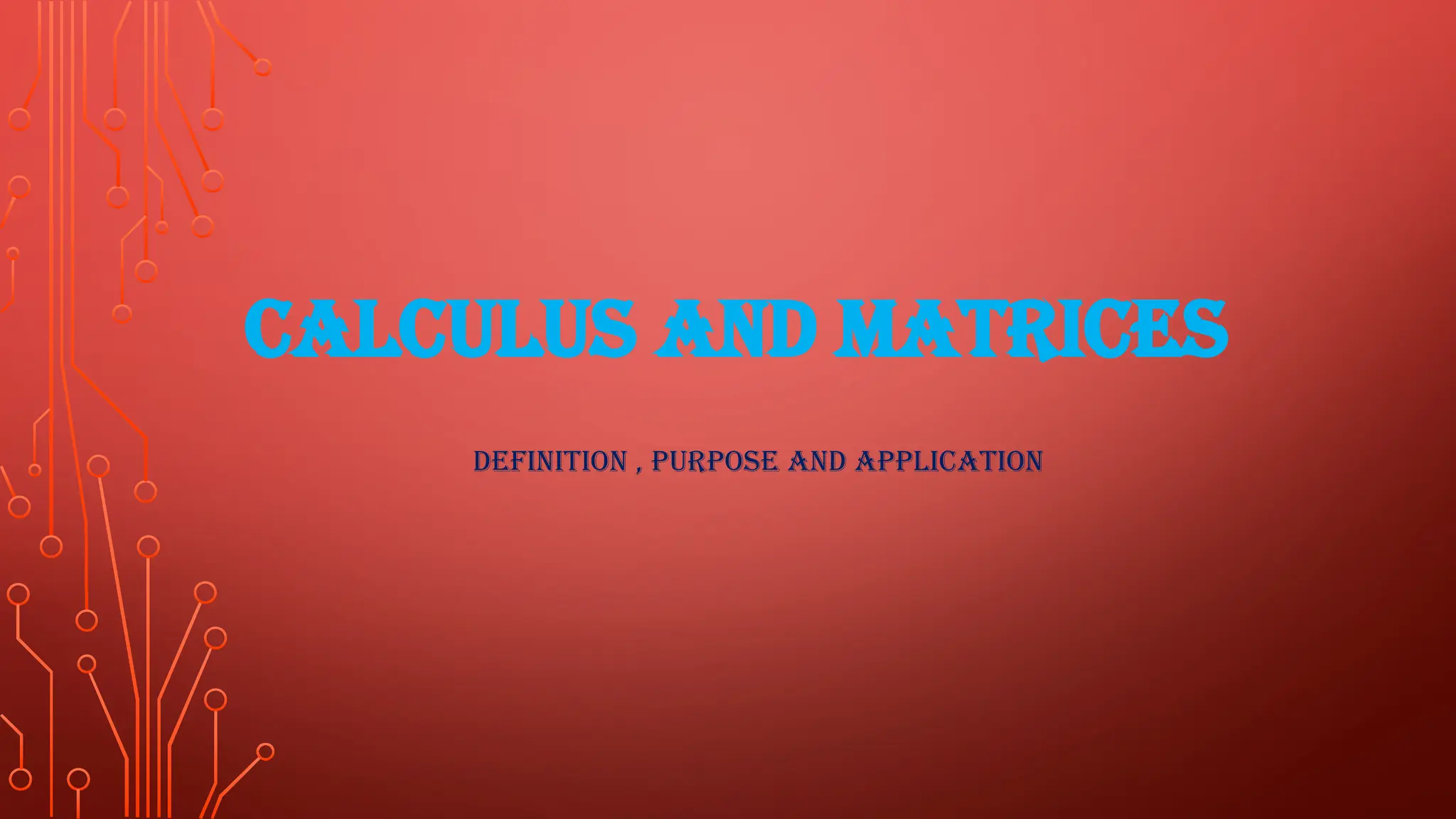Calculus and matrices and various other topics.pptx