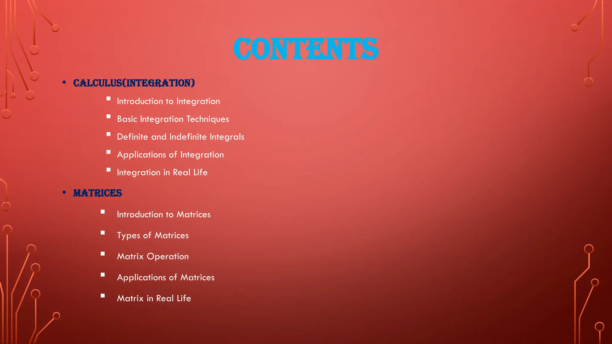 Calculus and matrices and various other topics.pptx