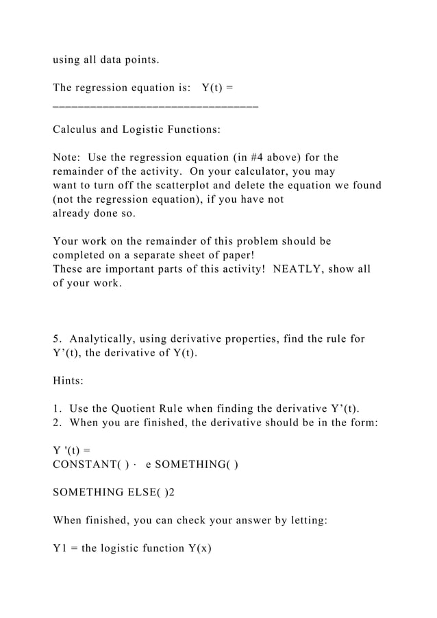Calculus Application Problem #3 Name _________________________.docx