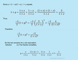 Calculus Assignment Help | PPTX