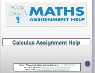 Calculus Assignment Help | PPT