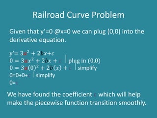 Calculus bicycle and railroad powerpoint | PPT