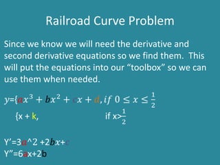 Calculus bicycle and railroad powerpoint