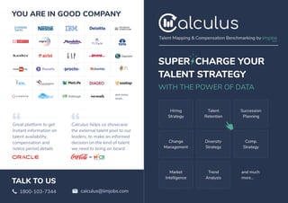 Calculus Brochure for Salary Bnehcmarking | PDF | Business | Business ...