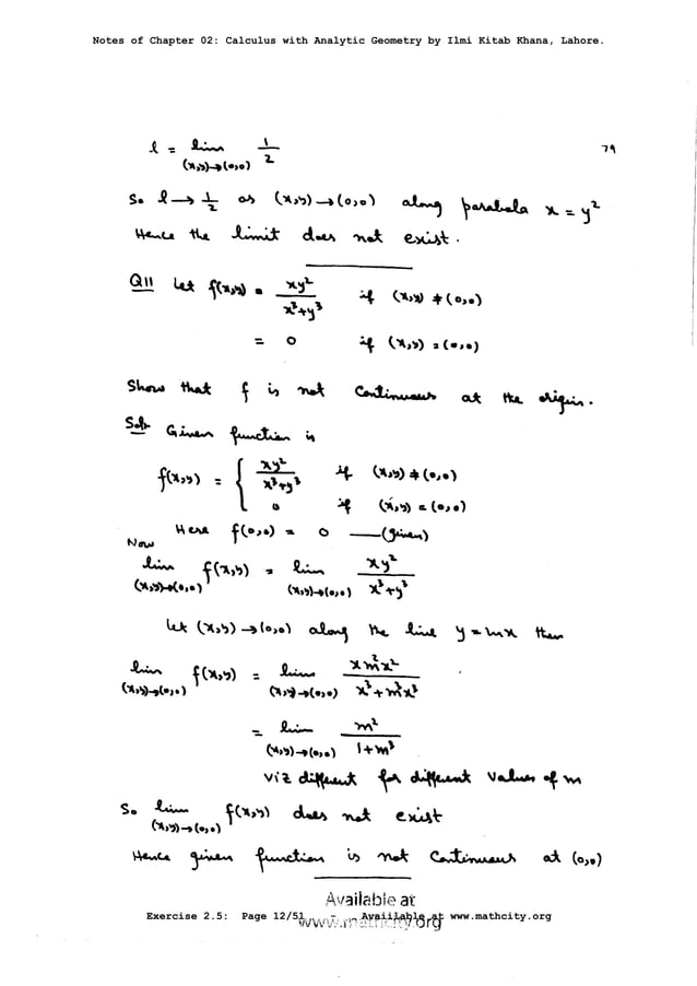 Calculus ch#1 (1) | PDF