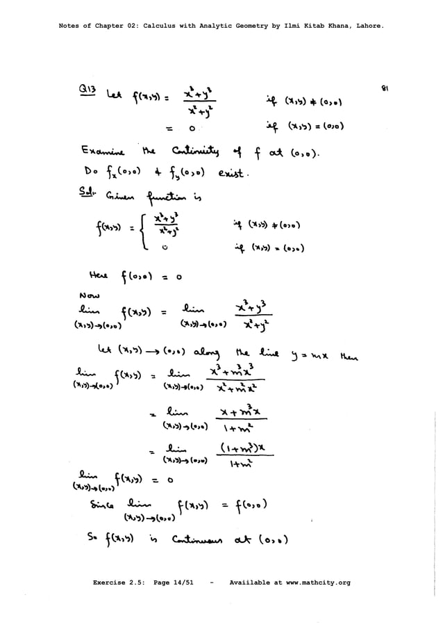 Calculus ch#1 (1) | PDF