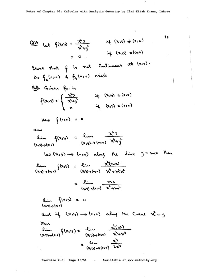 Calculus ch#1 (1) | PDF