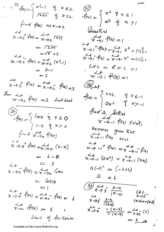 Calculus ch#1 (5) | PDF
