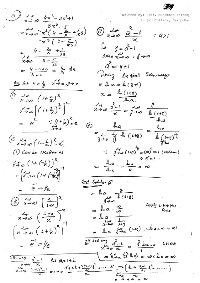 Calculus ch#1 (5) | PDF