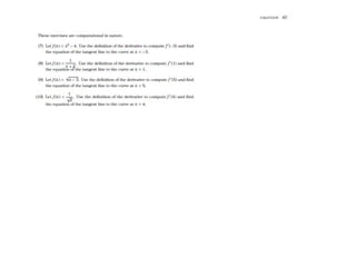 The Building Block of Calculus - Chapter 2 Derivatives | PDF