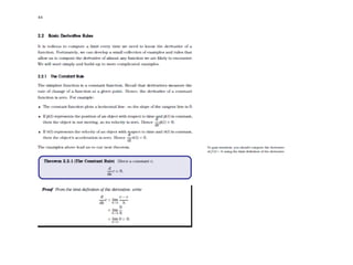 The Building Block of Calculus - Chapter 2 Derivatives | PDF
