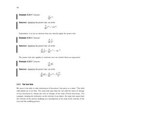The Building Block of Calculus - Chapter 2 Derivatives | PDF