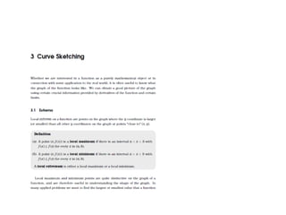 The Building Block of Calculus - Chapter 3 Curve Sketching | PPT