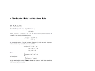 The Building Block of Calculus - Chapter 4 The Product Rule and ...